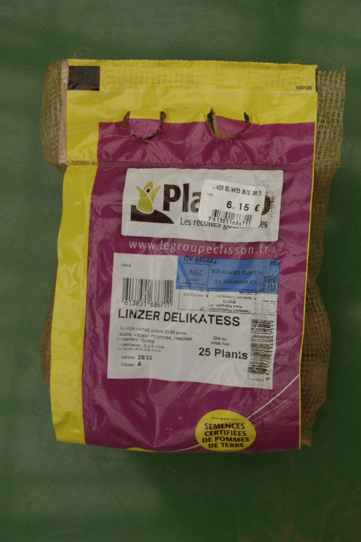 Pommes de terre Linzer Delikatess 25 32 25 plants Jardi Pradel - Jardi ...